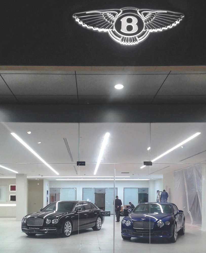 Bentley, showroom - BUCK high quality LED lighting